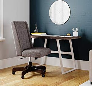 Signature Design by Ashley Dorrinson Modern Farmhouse 47" Home Office Writing Desk, Gray & White