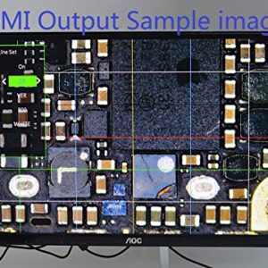 HAYEAR 48MP 2K High Definition HDMI Digital Microscope Camera Set Remote Control 150X C-Mount Lens Adjust Lamp Portable Table Stand for Phone Repair Lab Inspect