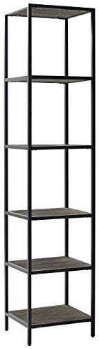 Crosley Furniture Jacobsen Narrow Etagere, Brown Ash