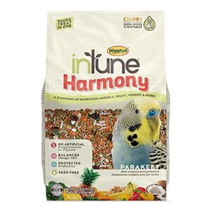 intune higgins harmony parakeet food 2lb, multicolor (038220)