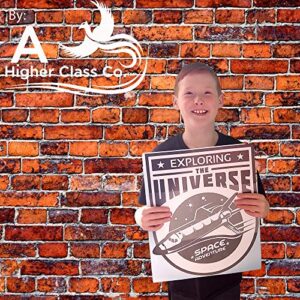 A Higher Class Co Premium Space Adventure Rocket - School & Classroom Sensory Path Kit - 55 Plus Premium Vinyl Decals