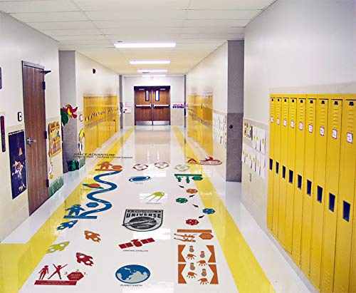 A Higher Class Co Premium Space Adventure Rocket - School & Classroom Sensory Path Kit - 55 Plus Premium Vinyl Decals