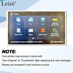 Leize Compatible Toner Cartridge Replacement for Canon 055H 055 CRG-055H for Canon Color imageCLASS MF741Cdw MF743Cdw MF745Cdw MF746Cdw LBP664Cdw Printer (High Capacity 4-Pack, KCMY)