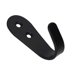 MANMILAI Wall Hooks Heavy Duty 8 piezas, ganchos para colgar en la pared, Hooks for Hanging 、Black Hooks、Coat Rack Wall Hook (Black Thick Bent Hook 8)