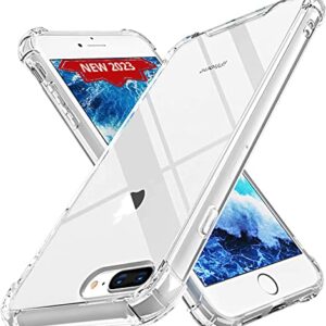 Orase Ultra Clear Series for iPhone 8 Plus Case & iPhone 7 Plus Case - Slim Fit - Shockproof - Not Yellowing - Hard Back Cover - Protective Clear Case for iPhone 8 Plus Phone Case