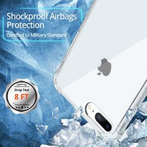 Orase Ultra Clear Series for iPhone 8 Plus Case & iPhone 7 Plus Case - Slim Fit - Shockproof - Not Yellowing - Hard Back Cover - Protective Clear Case for iPhone 8 Plus Phone Case