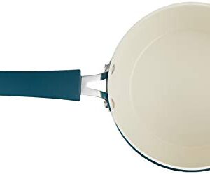 Oster Corbett Forged Aluminum Sauce Pan W/Lid-Ceramic Non-Stick-Induction Base-Soft Touch Bakelite Handle, 3 Qt, Gradient Teal