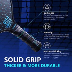 Semi Rough Texture Surface Spin Control – USAPA Approved Pickleball Paddle Lightweight Graphite Polypropylene Honeycomb Racquet Non-Slip Cushion Comfort Contour Grip Racket by Uteeqe