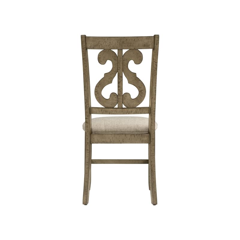 Picket House Furnishings Stanford Wooden Swirl Back Side Chair Set