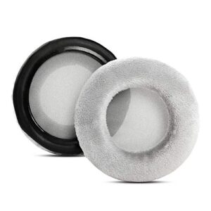 velvet ear pads cushions covers replacement earpads foam pillow compatible with beyerdynamic dt 990 pro dt 770 pro dt990 dt770 pro headset headphone (grey)