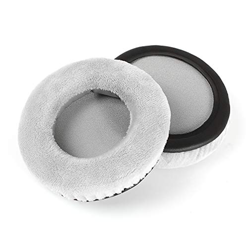 Velvet Ear Pads Cushions Covers Replacement Earpads Foam Pillow Compatible with Beyerdynamic DT 990 Pro DT 770 Pro DT990 DT770 Pro Headset Headphone (Grey)