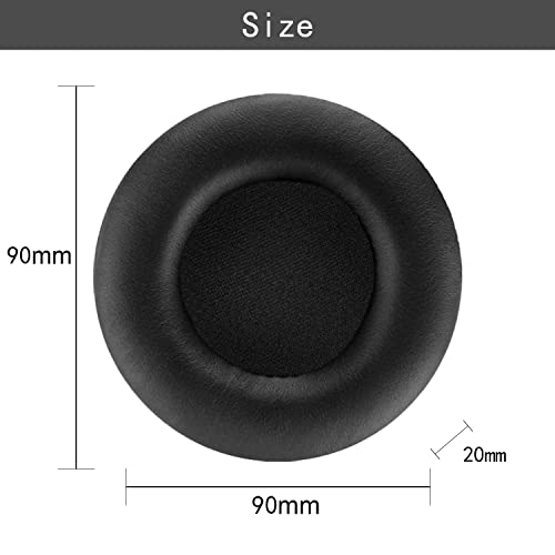 MDR-V700 Ear Pads Replacement Earpads Memory Foam Leather Ear Cushion Compatible with Sony MDR-V700 Z700 V500DJ Headphones (Black)