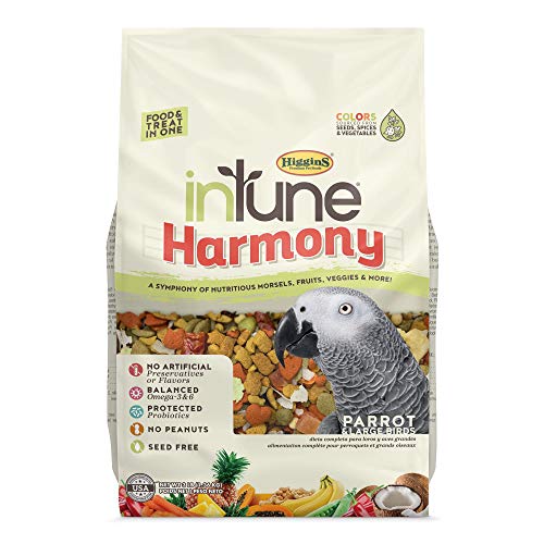 Intune Higgins Harmony Parrot and Large Bird Food 3Lb, Multicolor (038218)