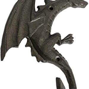 WINTENT Solid Cast Iron Dragon Hook Hanger for Key Coat (Dragon-2)