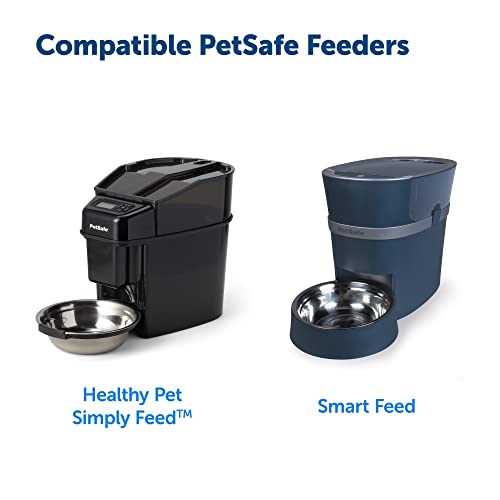 PetSafe 2-Pet Meal Splitter with Bowl - Easily Cleaned, BPA-No, Food-Grade Material - Designed for PetSafe Smart Feed and Healthy Pet Simply Feed - Mess-No Food Dispensing - Includes Privacy Panel