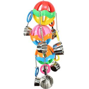 bonka bird toys 1429 huge triple tuff pot bird toy