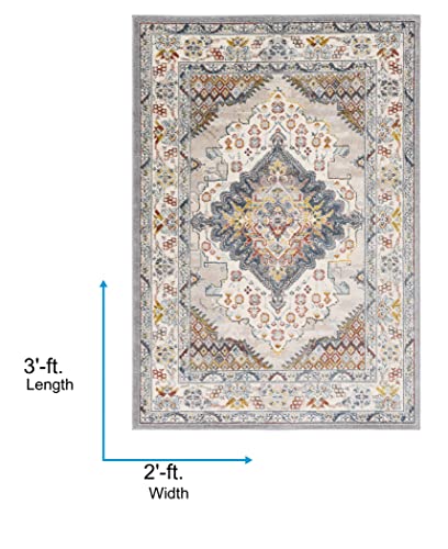 Artistic Weavers Anja Oriental Medallion Area Rug,2' x 3',Grey