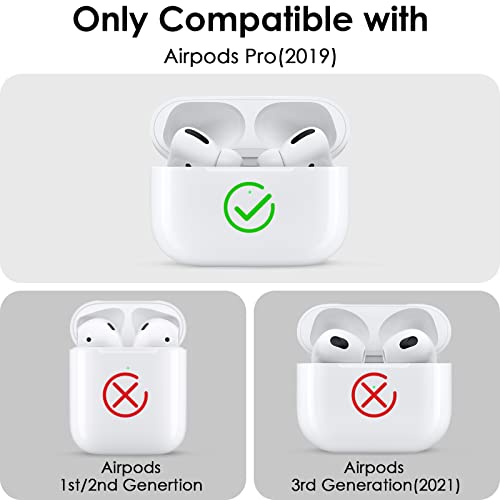 Case for Airpods Pro, Filoto Airpod Pro Case Cover for Apple AirPods Pro (2019), Cute Protective Silicone Case Accessories with Pompom Keychain for Women Girl (Burgundy pro)