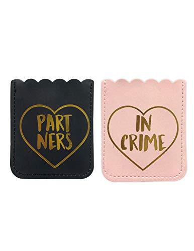 SARINA Partners in Crime Cell Phone Wallet, Phone Card Holder- for All Devices