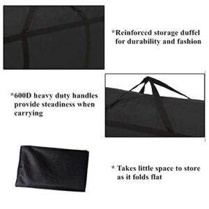 KXF 180L Extra Large Storage Bags with Handles Waterproof Durable Black Carry Bags Under Bed Storage Organizer Duffel Bag for Travel Moving Decorations Gym, 100x60x30cm