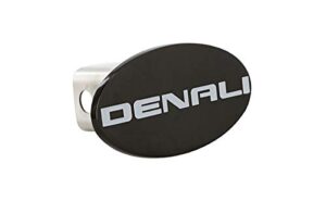 denali wordmark gmc black finish trailer hitch cover plug 2 inch post