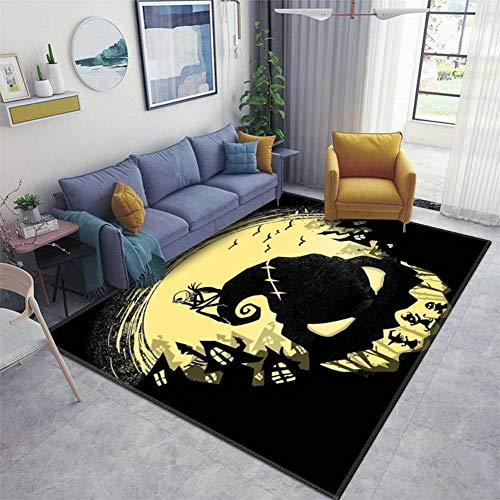 Jack's Nightmare Area Rugs Non-Slip Floor Mat Doormats Home Runner Rug Carpet for Bedroom Indoor Outdoor Kids Play Mat Nursery Throw Rugs Yoga Mat