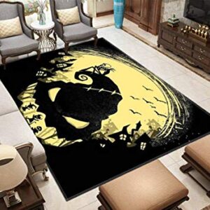 Jack's Nightmare Area Rugs Non-Slip Floor Mat Doormats Home Runner Rug Carpet for Bedroom Indoor Outdoor Kids Play Mat Nursery Throw Rugs Yoga Mat