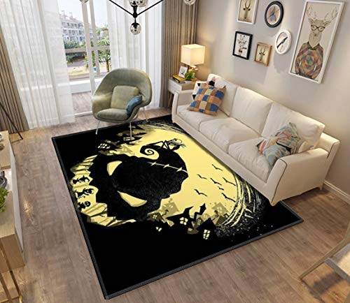 Jack's Nightmare Area Rugs Non-Slip Floor Mat Doormats Home Runner Rug Carpet for Bedroom Indoor Outdoor Kids Play Mat Nursery Throw Rugs Yoga Mat