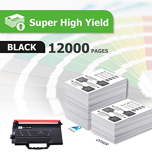 Aztech Compatible TN-880 Toner Cartridge Replacement for Brother TN880 TN 880 MFC-L6900DW HL-L6200DW MFC-L6700DW MFC-L6800DW HL-L6200DWT HL-L6250DW HL-L6300DW HL-L6400DW Printer Ink (Black, 2-Pack)