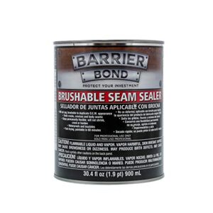 barrier bond brushable seam sealer - quart can with 30.4 fluid ounces - automotive brush on body seams, joints, floors, trunks - autobody repair, fast-drying, paintable