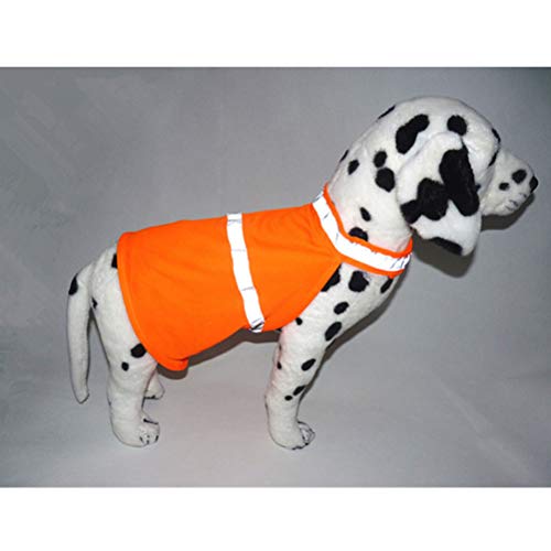 POPETPOP Dog Reflective Safety Vest High Visibility Breathable Dog Summer Clothes for Walking Running Hiking, for Small Dogs