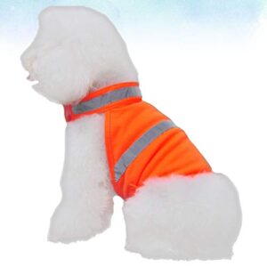 POPETPOP Dog Reflective Safety Vest High Visibility Breathable Dog Summer Clothes for Walking Running Hiking, for Small Dogs