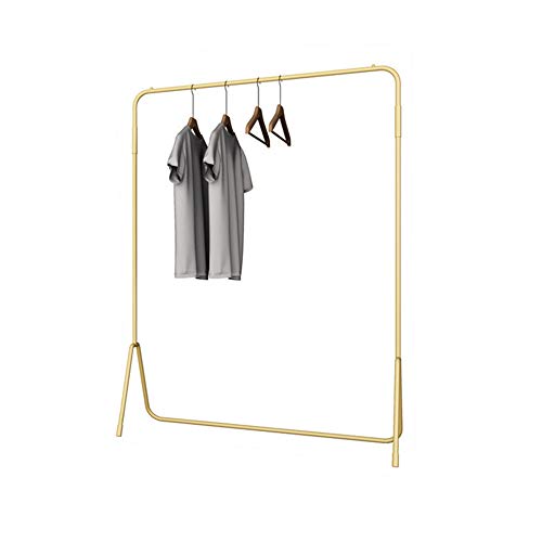 Iron Simple Garment Hanging Display,Floor-Standing Garment Rail,Antirust Fashion/Golden / 150cm