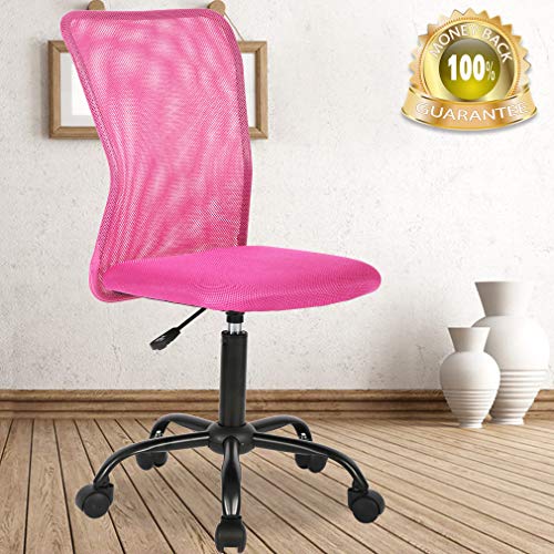 Ergonomic Office Chair Desk Chair Executive Chair with Back Support Mesh Rolling Swivel Computer Gaming Chair Modern Adjustable Height Task Works Office Chair for Women Men, Pink-10set