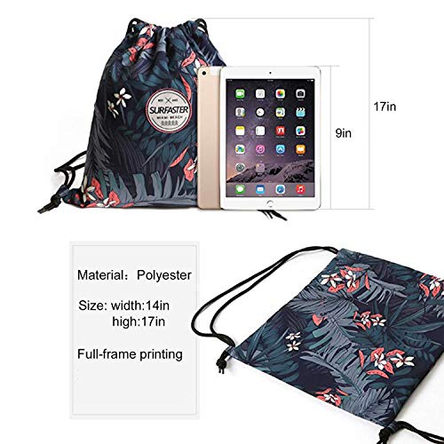 Drawstring Bags Art Paris Street Eiffel Tower Pink Floral Storage Laundry Bags Pouch Bag Drawstring Backpack Bag Washable Dust-Proof Breathable Non-Transparent Travel Sport Gym Sackpack For Men Women