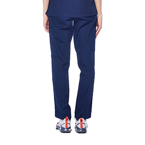 Dagacci Scrubs Medical Uniform Women and Men Unisex Scrubs Pants Medical Scrubs Pants Medium Navy