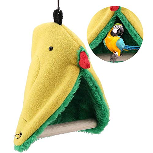 Bird Hammock, Snuggle Cave Happy Hut Bird Hideaway warm Bird Happy Tent Canary Cage Stand Perch Toy for all kinds of birds