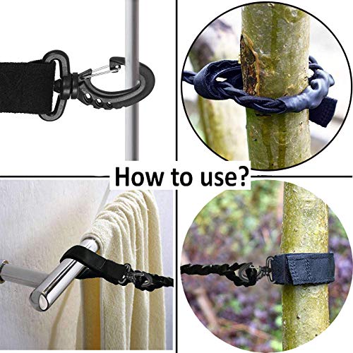 Tri-Braided Cord Travel Clothes Line, Adjustable Bungee Cord Clothesline,Washing Hanging Airer Rope, For Hotel ,Camping / Laundry Room,Indoor / Outdoor Usage,Dry clothes anywhere without using pegs.