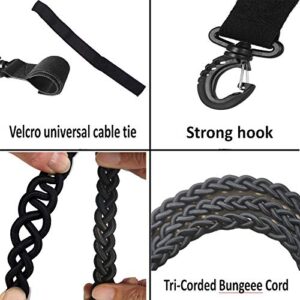 Tri-Braided Cord Travel Clothes Line, Adjustable Bungee Cord Clothesline,Washing Hanging Airer Rope, For Hotel ,Camping / Laundry Room,Indoor / Outdoor Usage,Dry clothes anywhere without using pegs.