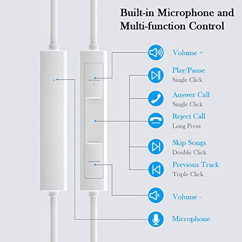 APETOO USB C Headphones for iPad 10 Pro Samsung S20 FE S22 Ultra S21 FE S20 Ultra,USB Type C Earphones Wired Earbuds with Mic Stereo Bass for Pixel 7 6 Pro 6a 5 4 3XL Galaxy Z Flip4 Fold4 OnePlus 10T