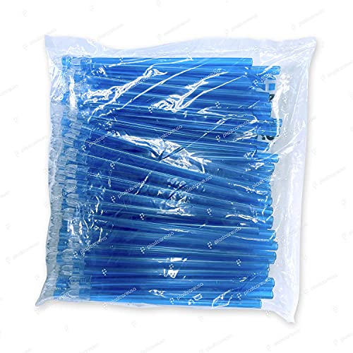 1000 Blue Clear Dental Saliva Ejectors Disposable Suction Tips (10 Bags of 100)