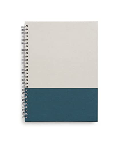 TRU RED 24383525 Medium Hard Cover Ruled Notebook, Gray/Teal