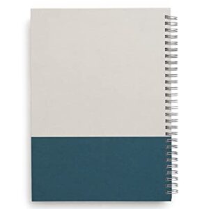 TRU RED 24383525 Medium Hard Cover Ruled Notebook, Gray/Teal