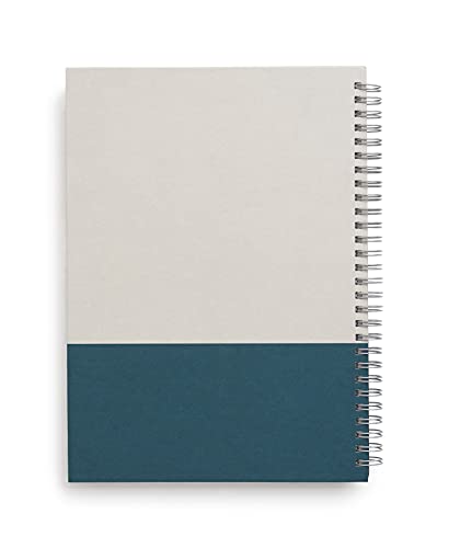 TRU RED 24383525 Medium Hard Cover Ruled Notebook, Gray/Teal