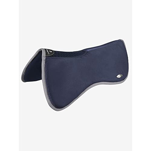 LeMieux Wither Free Half Saddle Pad - English Saddle Pads for Horses - Equestrian Riding Equipment and Accessories (Navy - Large)