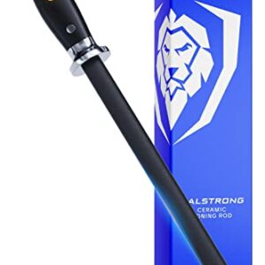 Dalstrong Honing Rod - 10" - G10 Handle - Stainless Steel Core - Scratch-Free Ceramic Coating