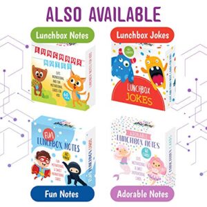 Party Profi Lunch Box Notes for Kids - 60 Fun Robot Riddle Cards for Boys and Girls Lunchbox - Create Memorable Thinking of You Notes