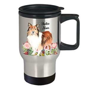 Sheltie Mom Travel Mug Sheltie Gift