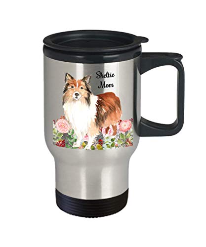 Sheltie Mom Travel Mug Sheltie Gift