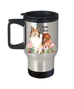 sheltie mom travel mug sheltie gift